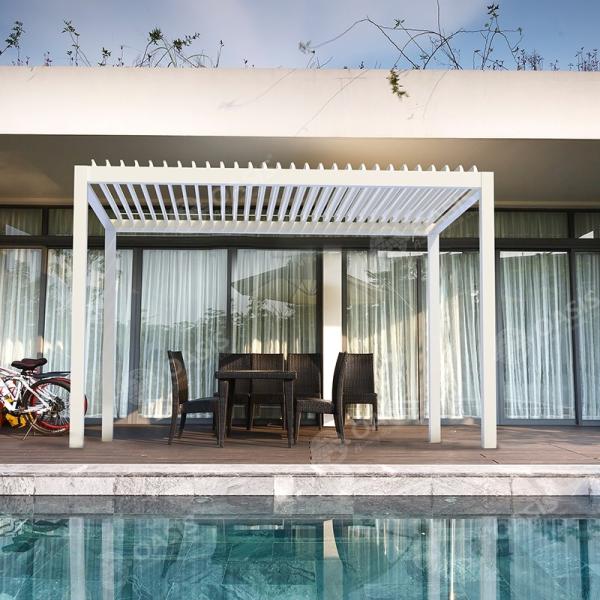 Quality Light Duty Type Freestanding Aluminum Pergola Modern Designs Sun Protection for sale