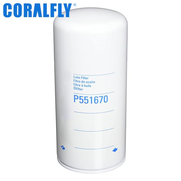 Quality Tractor P551670 For CORALFLY Oil Filter For CUMMINS 3313279 for sale