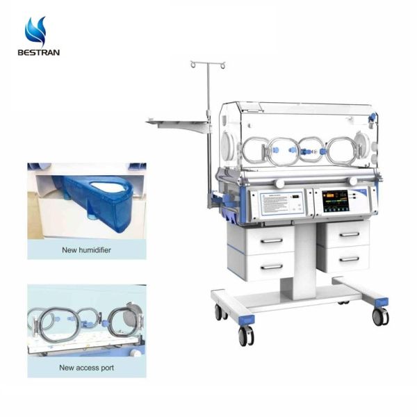 Quality 8' Color Touch Screen Medical Newborn Incubator With Skin Temperature Graph Trends for sale