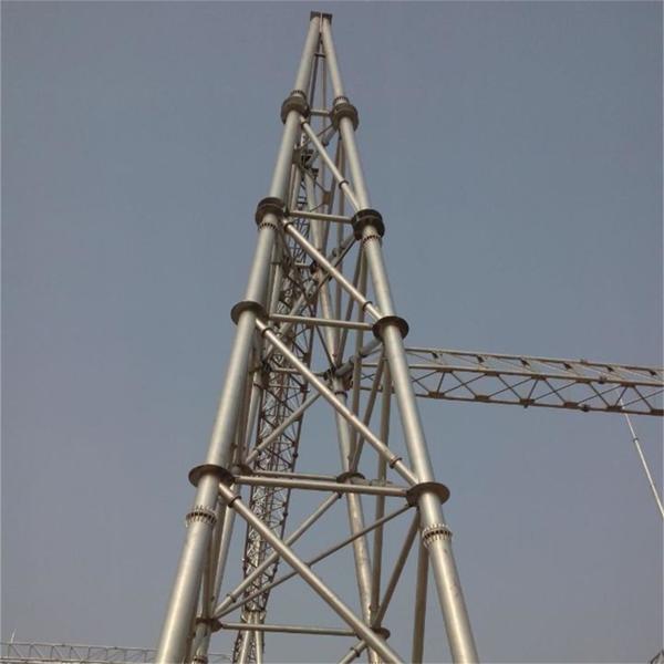 Quality Q235 Electrical Power electric transmission tower Substation Tubular Steel for sale
