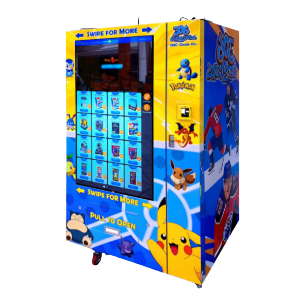 Quality Big Touch Screen TCG Pokémon Card Vending Machine With Card Reader and for sale