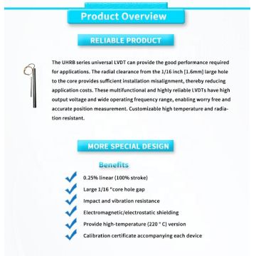 Quality 3Vrms Power Supply UNIVO UHRBY Distance Measuring Sensor for Linear Displacement for sale