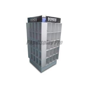 Quality Store Floor Standing Cardboard Pallet Display Lightweight With 80 Pockets for sale