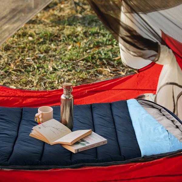 Quality Extra Wide Envelope Style Winter Sleeping Bags Sleeping Bag Pad With Pillow for sale
