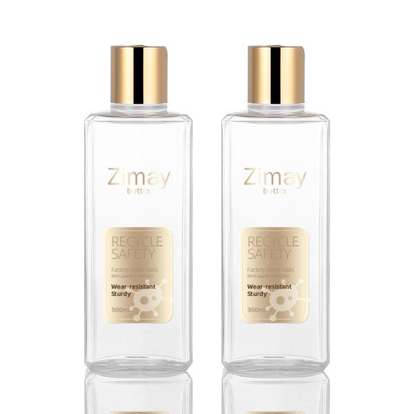 Quality Flat Empty Lotion Squeeze Bottles , Transparent 8 Oz Plastic Lotion Bottles for sale