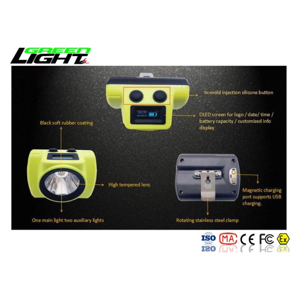 Quality Cree Rechargeable LED Headlamp Cordless USB Charger For Hard Hat Light Running for sale
