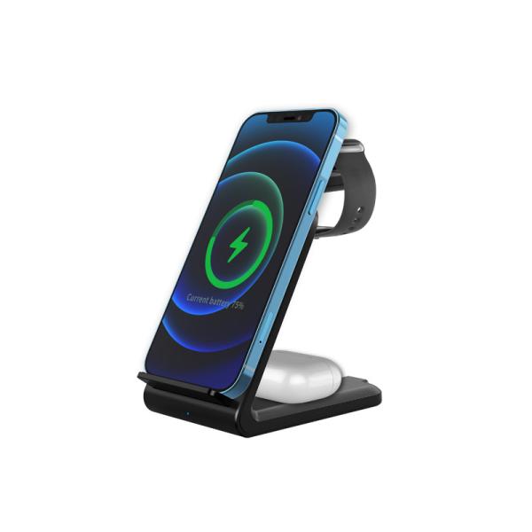 Quality 112*70*120mm Multi Function Wireless Charger Station For Airpods Pro for sale