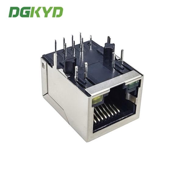 Quality Customized Shielded 10/100base Single Port RJ45 Jack With Lan Transformer for sale