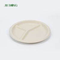 Quality Bread Sugarcane Bagasse Disposable Plate Biodegradable round shape for sale