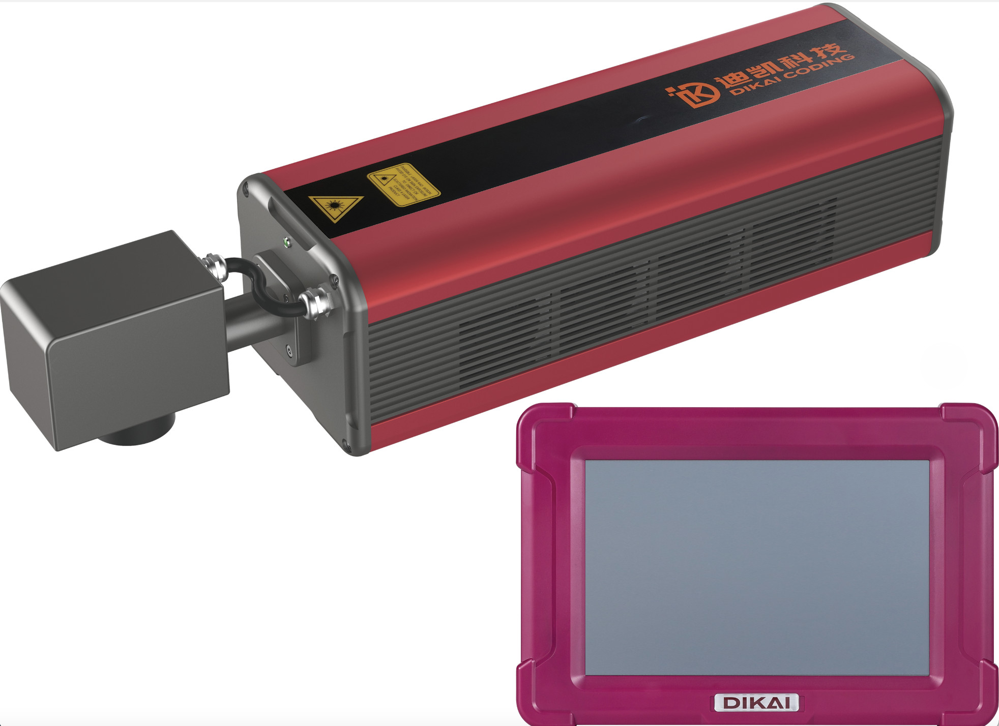 Quality 30W DK DLC130 CO2 Laser Marking Machine Date Barcode QR Code Printer on PET for sale