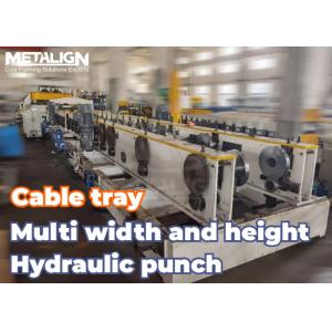 Quality Heavy Duty Cable Tray Roll Forming Machine With Adjustable Width Dual Wall for sale