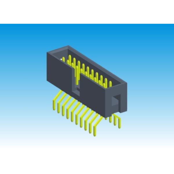 Quality Straight Box Header Connector With Latch Gold Plated For Industiral Contorl for sale