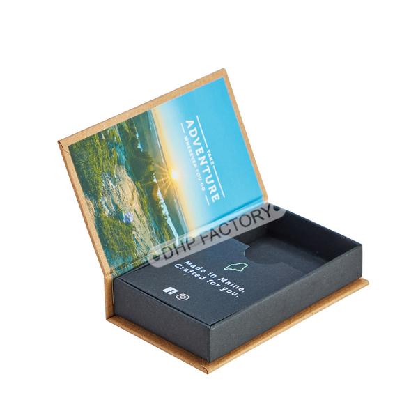 Quality Eco Friendly Kraft Magnetic Gift Box Magnetic Lid Box Sustainable for sale