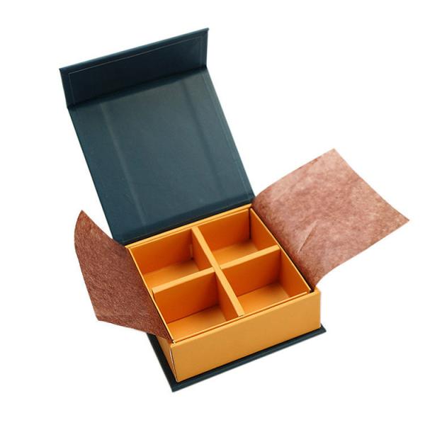 Quality Custom Rigid Cardboard Chocolate Packaging Box With Divider And Greaseproof for sale