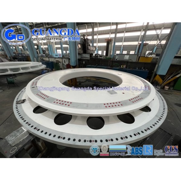 Quality Yaw Base Plate Wind Turbine Castings Spheroidal Graphite Cast Iron EN-GJS-500-7 , QT500-7 for sale