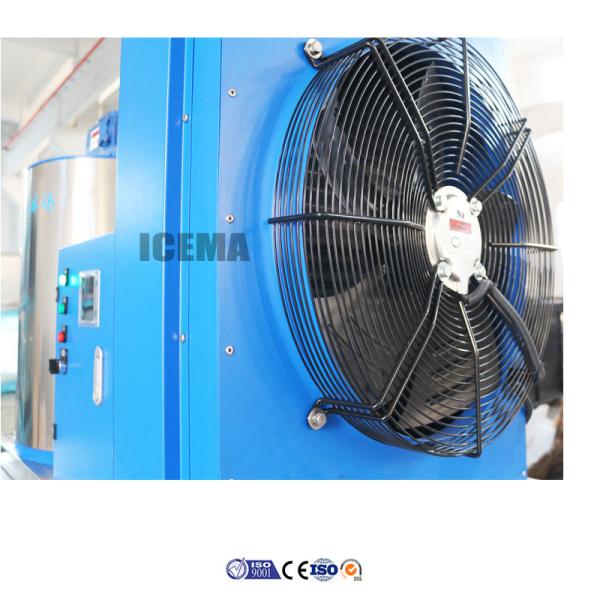 Quality Commercial ICEMA 1T Industrial Flake Ice Machine with 2.1kw Refrigerating for sale