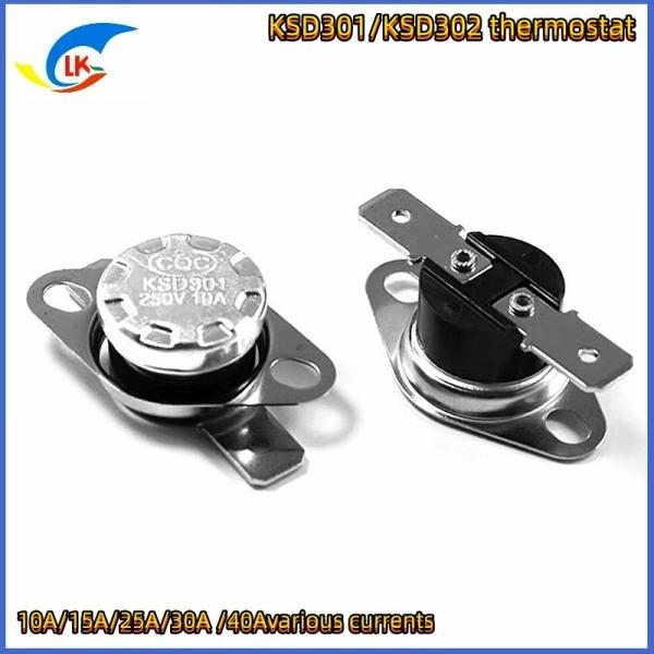 Quality Ksd301 Series Jump Type Thermostat Temperature Control Switch 250V 10A 16A 30A for sale