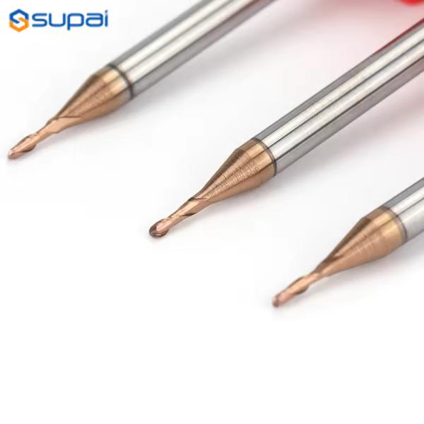 Quality 2 Flute Number Micro End Mills 2 Number of Teeth Short Flute Length for sale