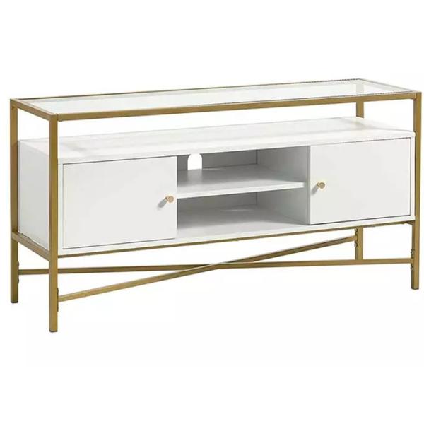 Quality Glossy Master Bedroom TV Cabinet Adjustable Luxury Modern Living Room Furniture OEM for sale