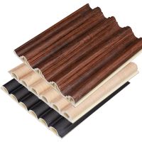 Quality Factory Indoor Decor Wood Plastic Composite PVC Coating Cladding Fluted Wall Board WPC Interior Wall Panel for sale