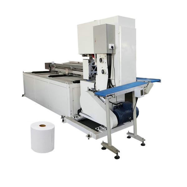 Quality Industrial Toilet Paper Roll Cutting Machine Band Saw 15KW 15-30cuts/Min Full Automatic for sale