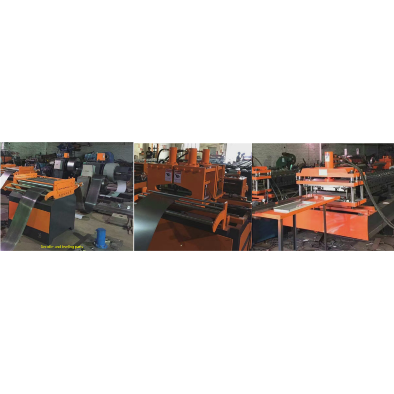 Detail elements of the shelf panel machine
