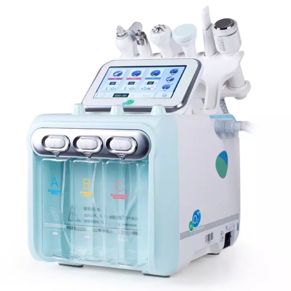 Quality Hydrogen Oxygen FacialBeauty Machine 6 in 1 H2O2 Multifunctional Small Bubble Facial Hydrating Beauty Instrument . for sale