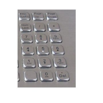 Quality 100 Key Stainless Steel Keyboard With Optical Mechanical Trackball Waterproof for sale