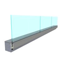 China Commercial Grade Aluminum Glass Balustrade For Poolside Applications factory