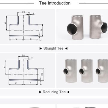 Quality Manufacturer Grade2 Titanium tee for titanium pipe fittings Connector for sale