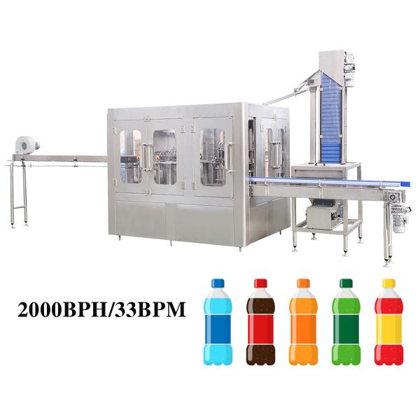 Quality High Accuracy Carbonated Beverage Filling Machine 2000*1600*1800 for sale