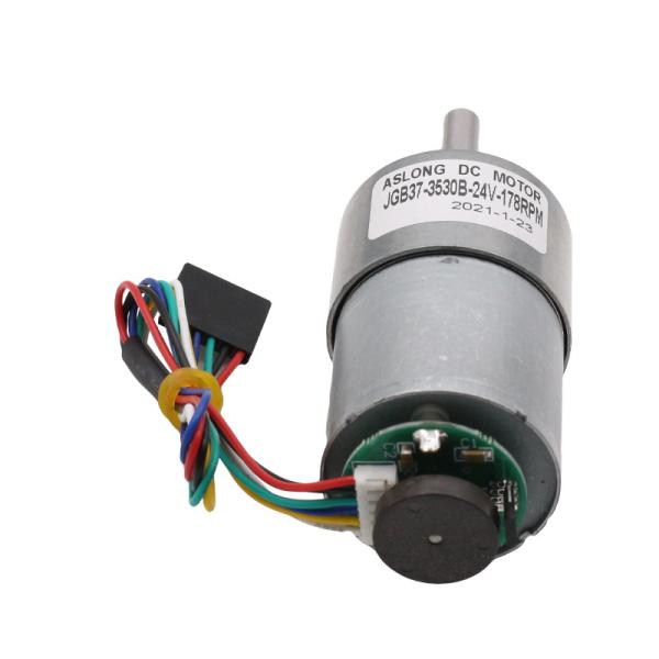 Quality 1600rpm geared electric motors JGB37 3530B DC Gear Motor With Encoder for sale