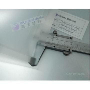 Quality strong adhesion level PVC Coated Overlay in sheet or roll ( 0.06-1.0mm thickness for sale