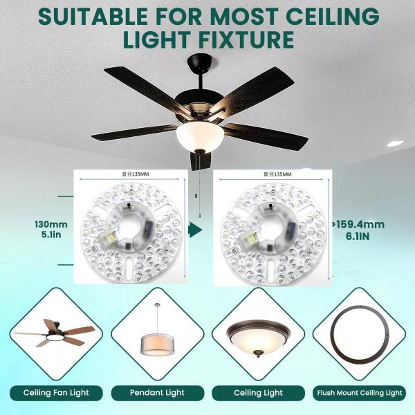 Quality CE ERP 230V 24W 5CCT Adjustable Led Ceiling Module Light Ceiling Pendant Radar for sale