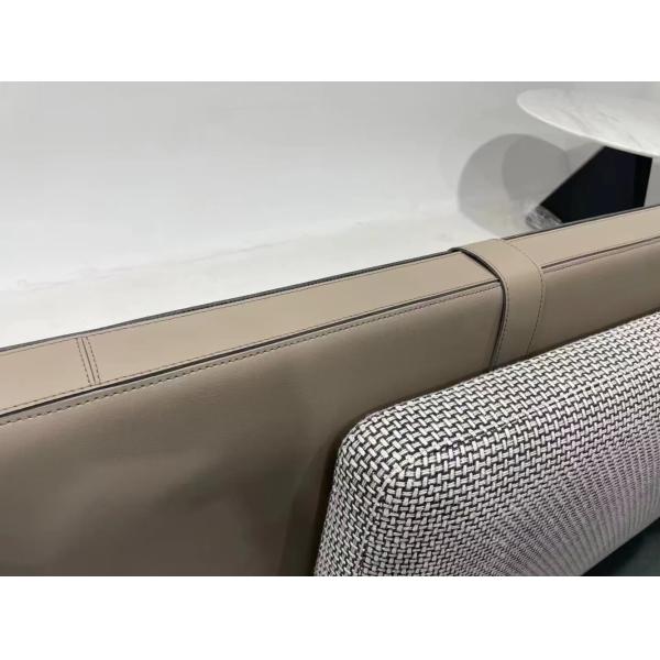 Quality High End Leather And Fabric Bed Italian Minimalist Elegance for sale