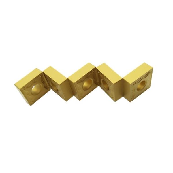 Quality CVD Coating Tungsten Carbide Tool Inserts SNMG120404-HM Yellow Color for sale