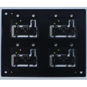 Quality 4 Layer Black Oil Solder Mask HDI PCB Circuit Board Laser Drilling Process for sale