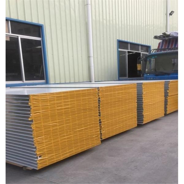 Quality Wall Roof Glass Magnesium Board Rockwool Sandwich Panel 50-100mm for sale