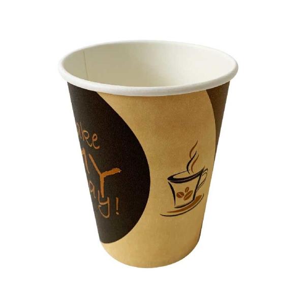 Quality Biodegradable 7 Oz Disposable Paper Coffee Cup Aqueous Coating Takeaway for sale