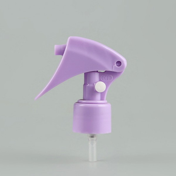 Quality 24mm Mini Trigger Sprayer 24/410 20-410 Purple Plastic With Lock Button for sale