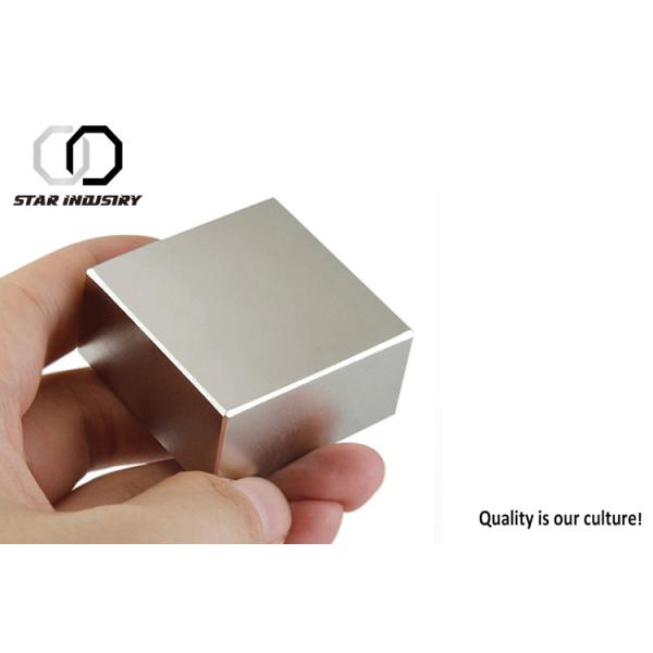 Quality 50 x 50 x 10 mm Strongest Magnets Block Ndfeb Powerful Ni-Cu-Ni Surface Finish for sale