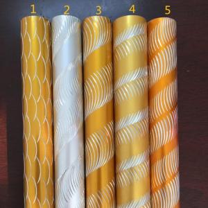 Quality Anticorrosion Spray Paint Carved Pipe Style Curtain Rods for sale