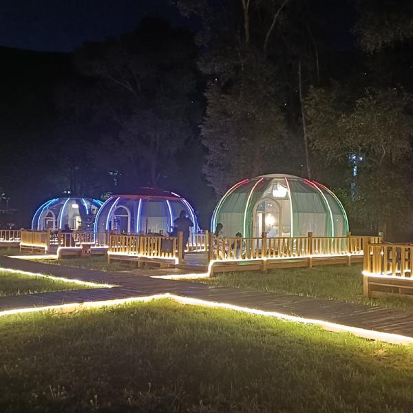 Quality Transparent Clear PC Dome Ho Igloo Bubble Tent REACH Compliant for sale