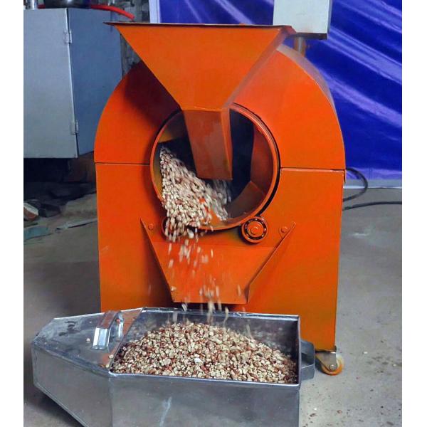 Quality Heating Peanut Roasting Machine Large Capacity Horizontal Cylinder Structure for sale