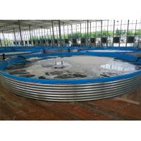 China Galvanized Sheet Aquariums Tarpaulin Fish Breeding Tank 30M Diameter Large factory