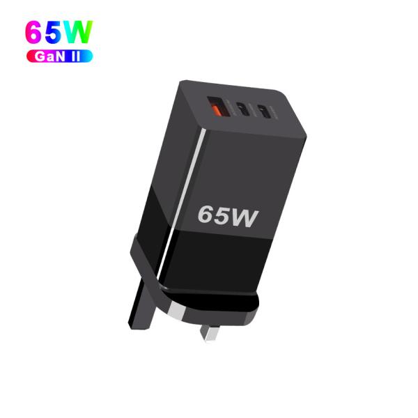 Quality 65W GaN USB-C Fast Charger with PPS and Three Ports for sale