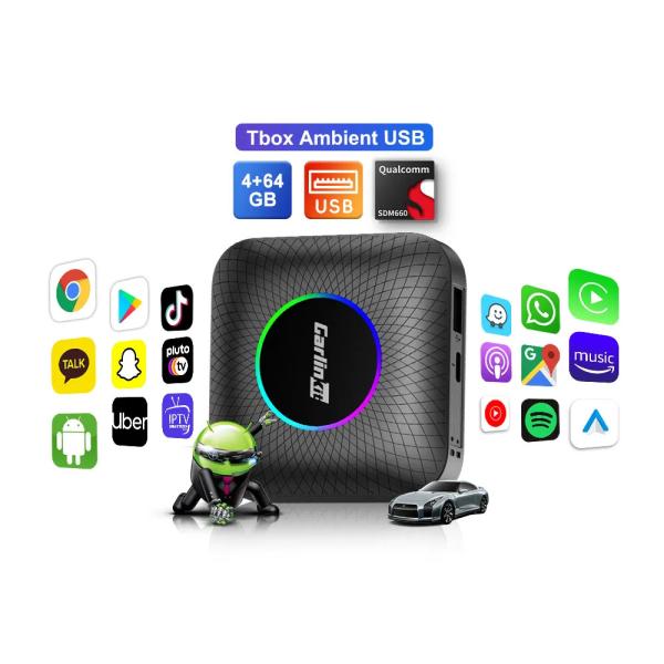 Quality Multi Media USB Ai Box Wireless Adapter Carplay Android 13.0 Built In Wired for sale