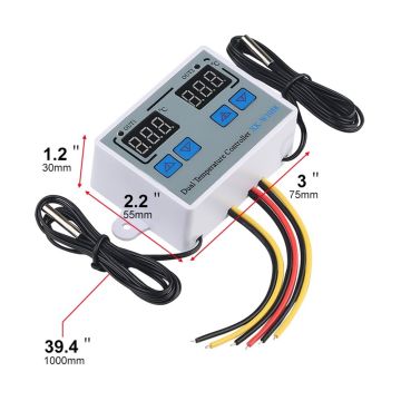 Quality Dual LED Digital Thermometer Controller Electric Heating 220V for sale
