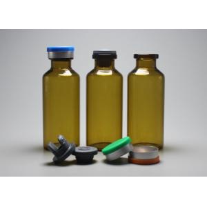 Quality 30ml Brown Tubular Glass Vial Bottle With Lid For Injection for sale