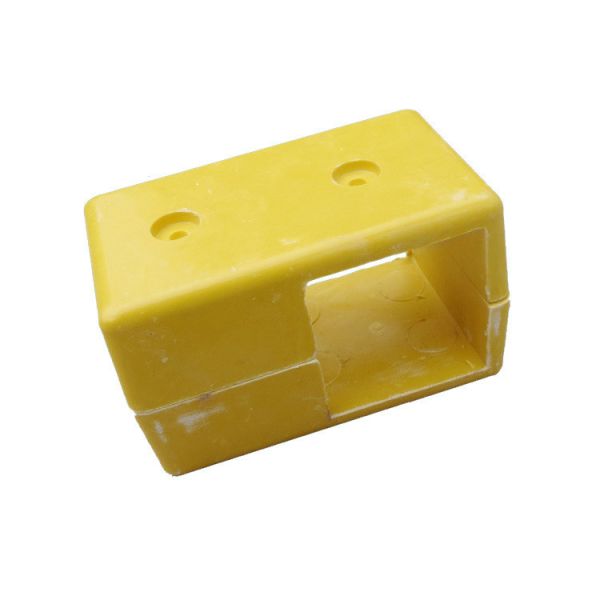 Quality Custom Size FRP Square Tube Fittings for Industrial Handrail Design Style for sale